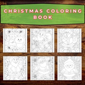 Christmas Png Digital Coloring Fun Pack 30 Pages for Adults & Kids ...