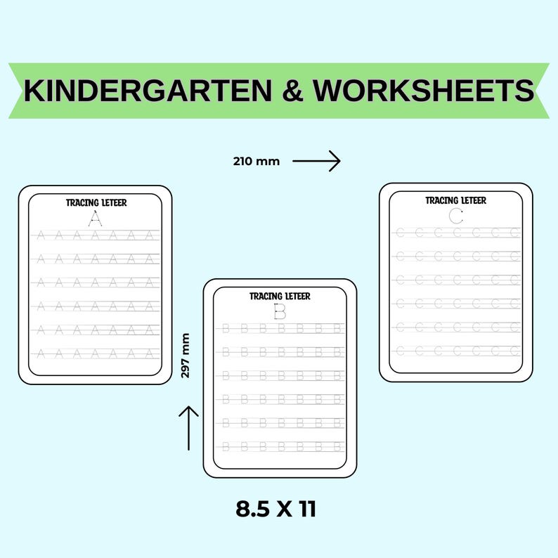 Preschool Learning Workbook: Alphabet, Numbers & Shapes Tracing (PDF ...