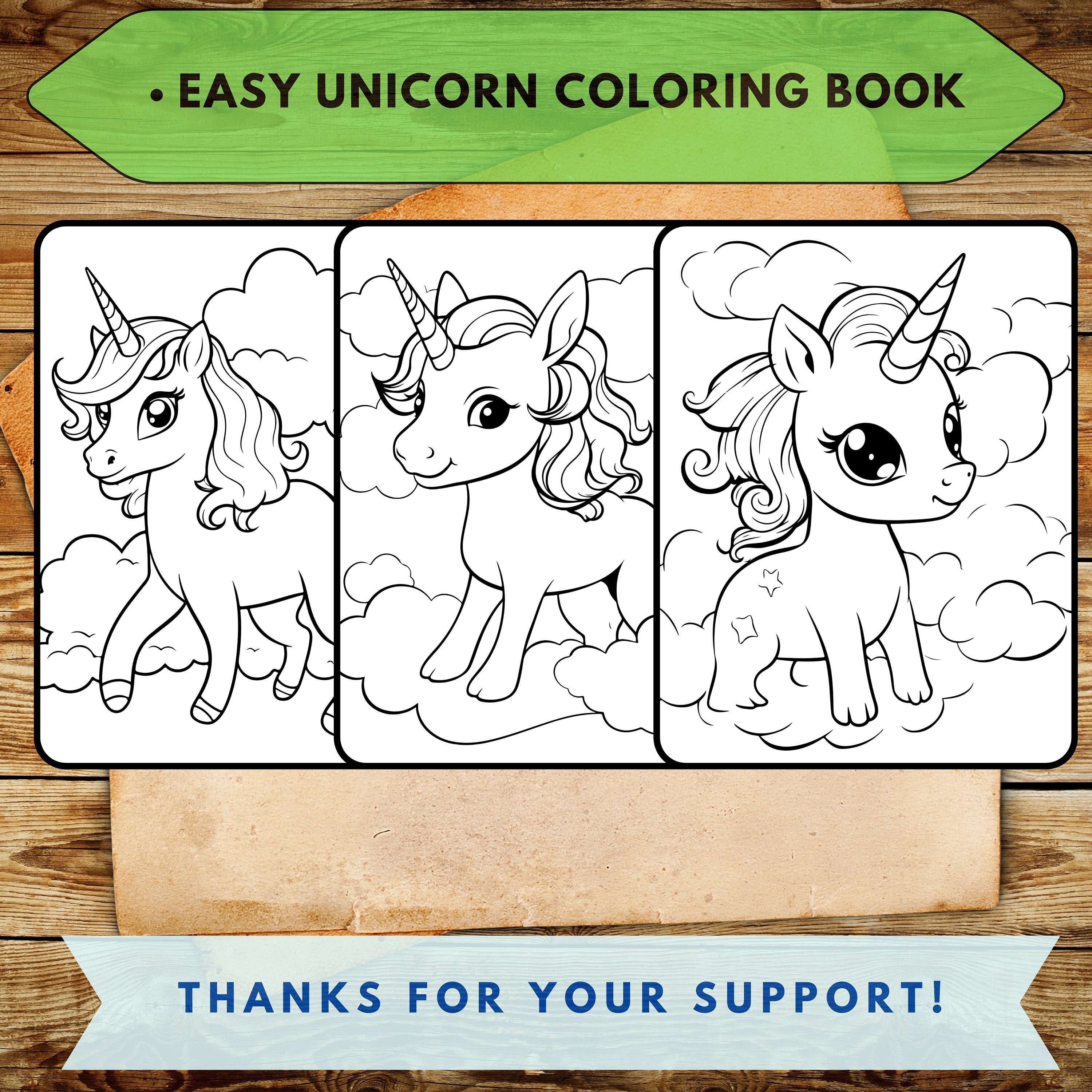 Cute Unicorn Coloring Books for Kids - Unicorn Coloring Book ...