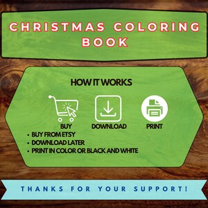 Christmas Png Digital Coloring Fun Pack 30 Pages for Adults & Kids ...