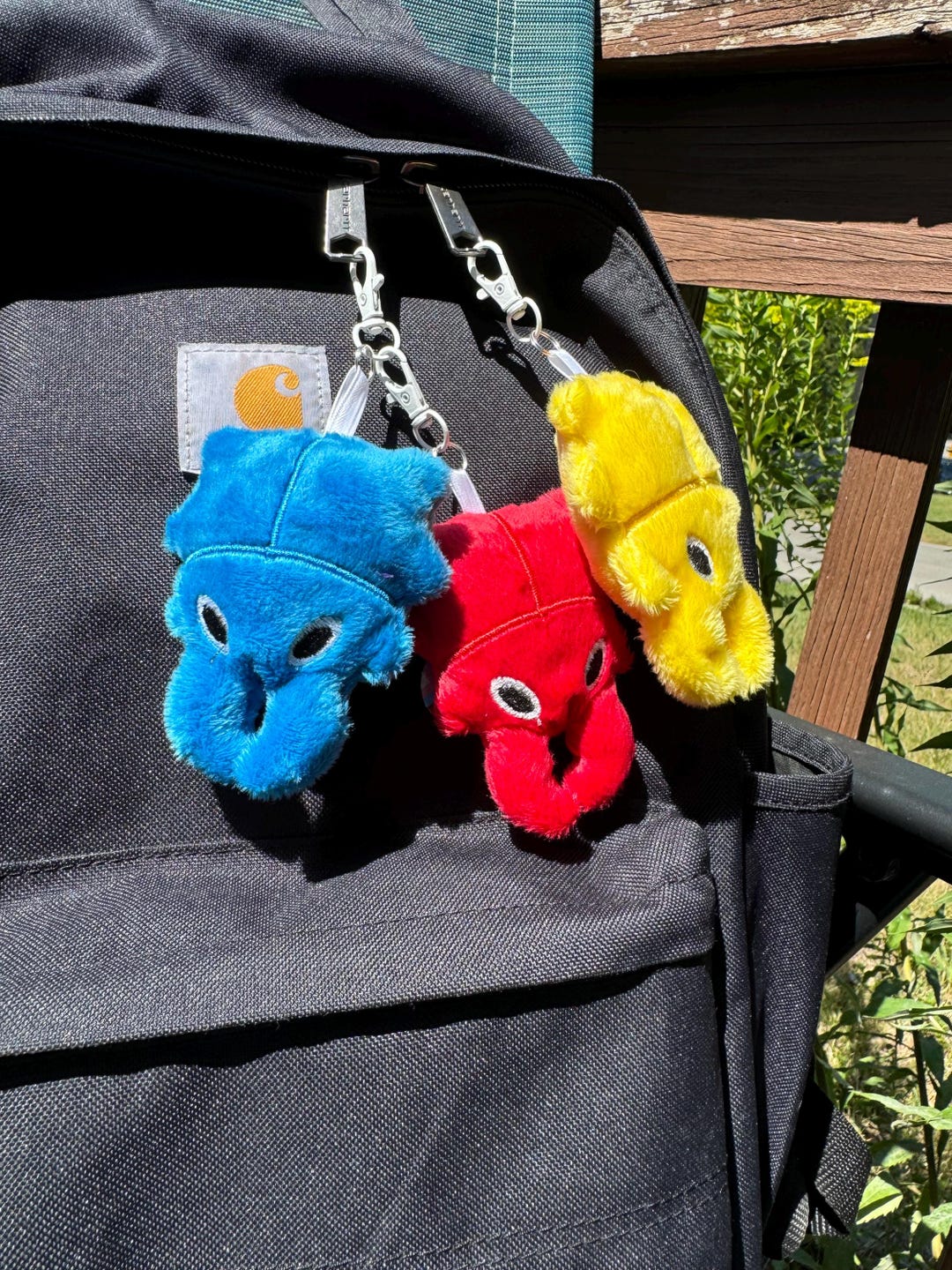 Stag Beetle Bug Rainbow Plush Keychain Charm | Version 1 - Etsy