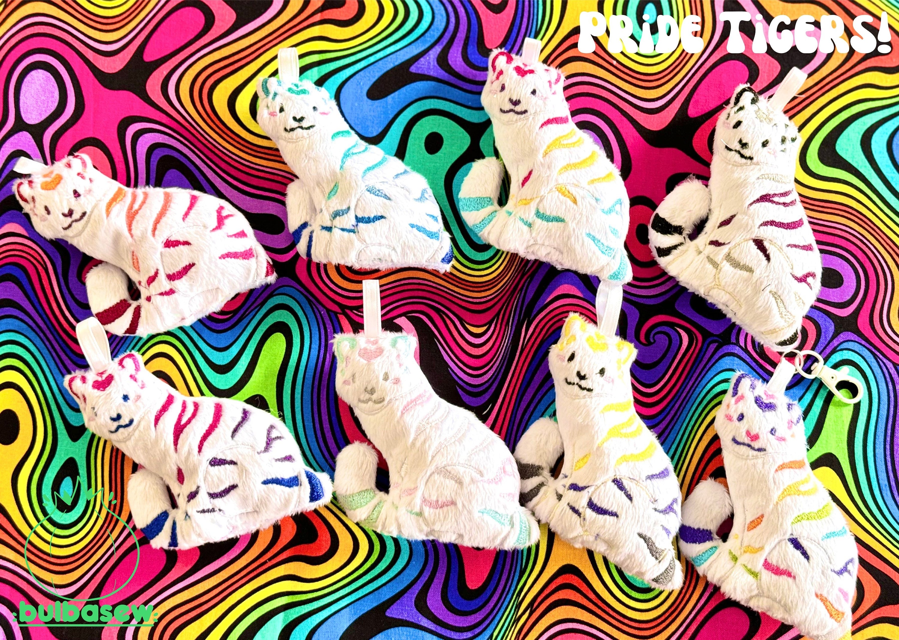 Customizable Pride Tiger LGBTQ Plush Keychain - Etsy