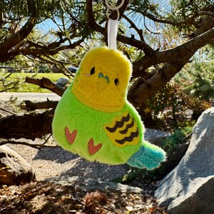 Budgie Bird Plush Keychain: Custom Colors Available - Etsy