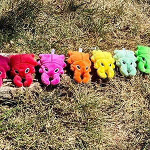 Stag Beetle Bug Rainbow Plush Keychain Charm | Version 1 - Etsy