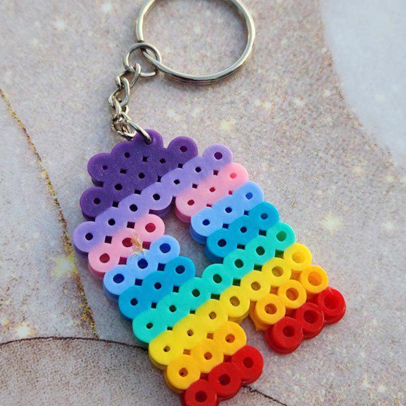 Perler Bead Keychain - Etsy