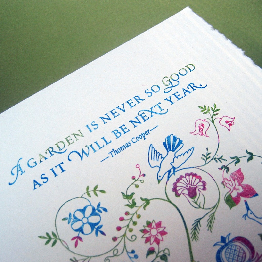 Good Garden Note Cards, Set of Four - Etsy