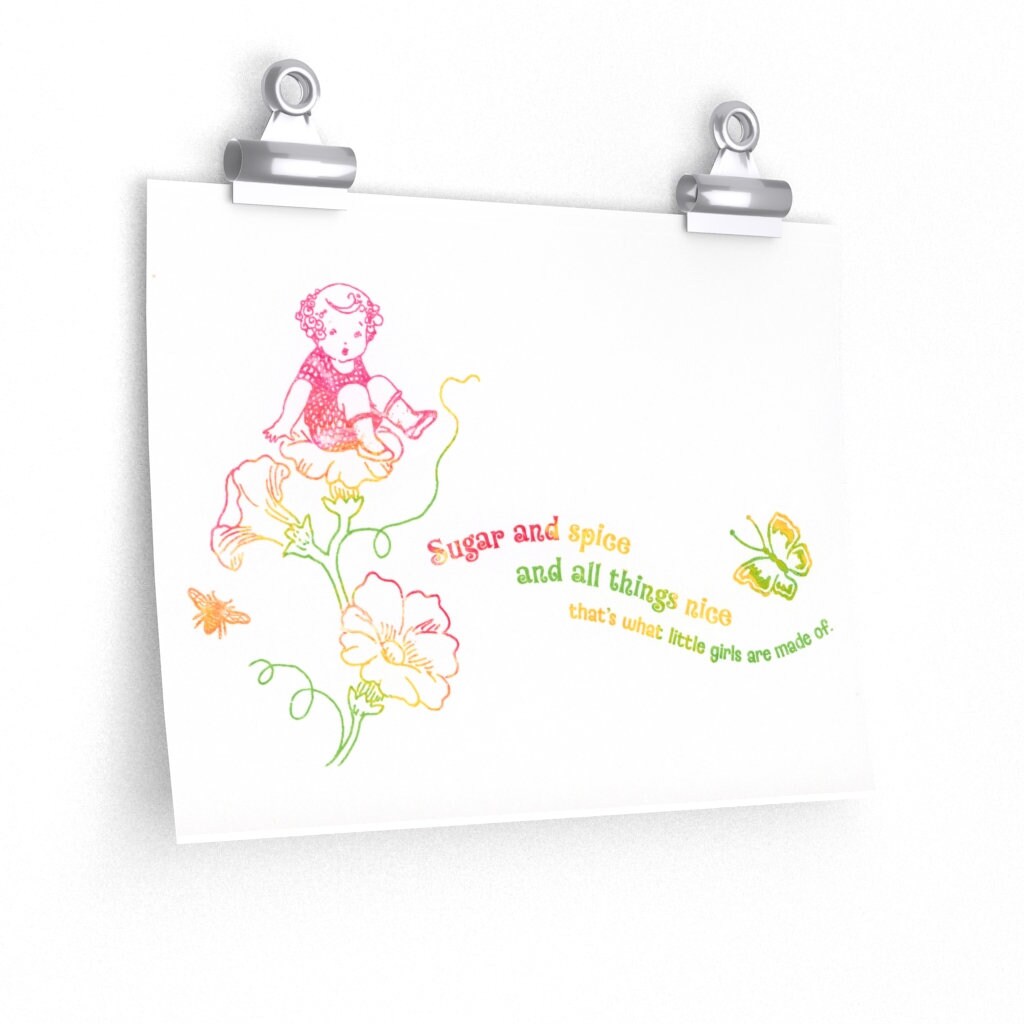 Sugar and Spice and All Things Nice Printable Art Quote - Etsy