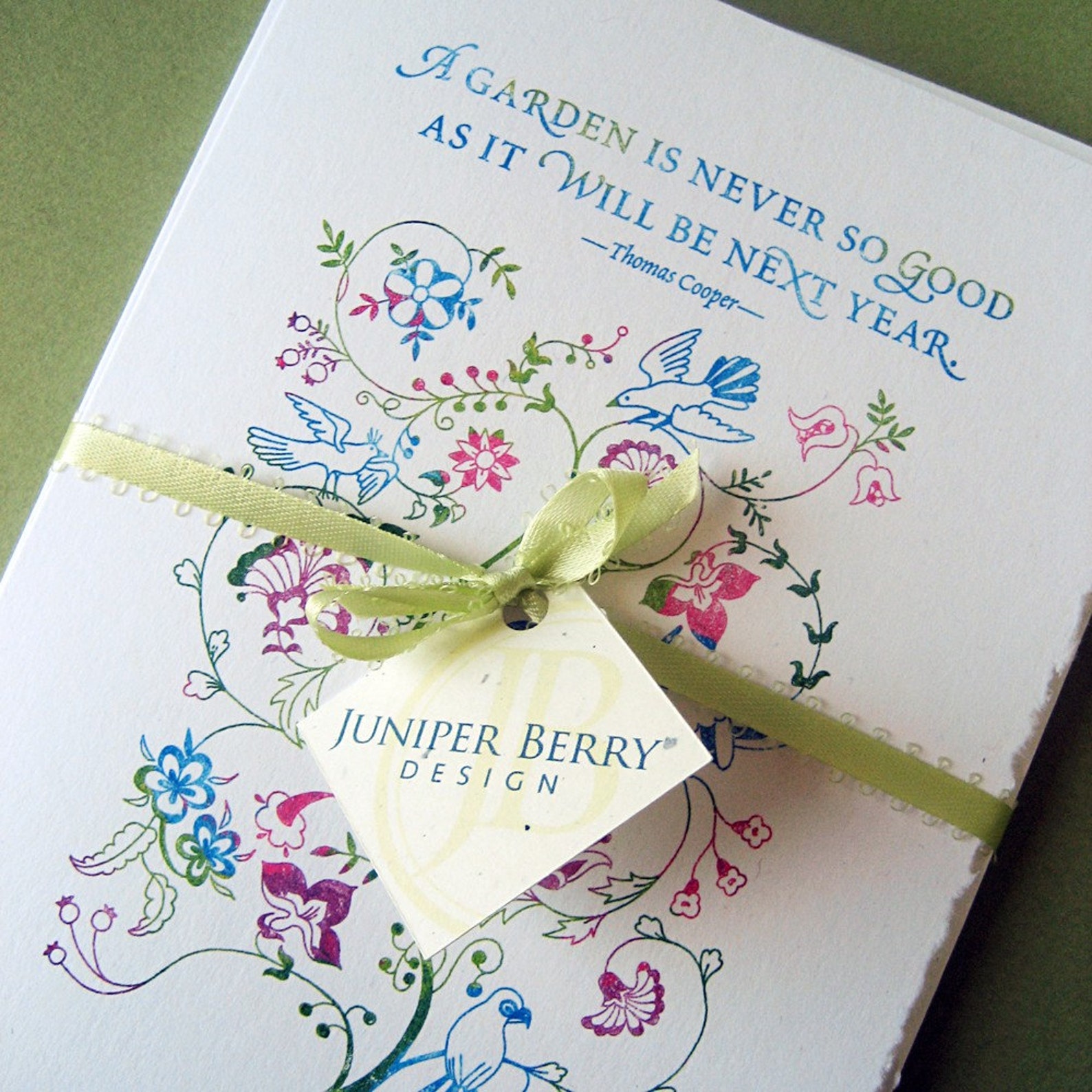 Good Garden Note Cards, Set of Four - Etsy