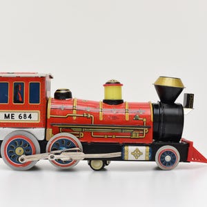 Vintage Tin Train China Loco ME684 - Etsy