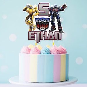 Transformers Printable Cake Topper, Bumblebee Digital Cake Topper ...