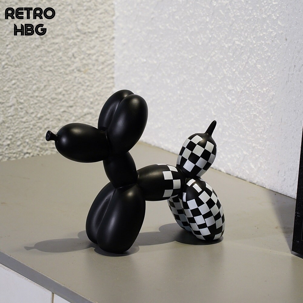 Balloon Dog Statue, Modern Home Decor, Dog Model Checker Design ...