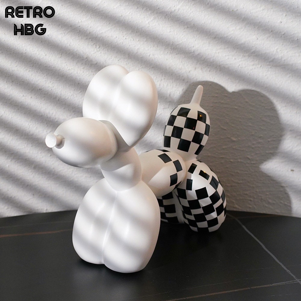 Balloon Dog Statue, Modern Home Decor, Dog Model Checker Design ...