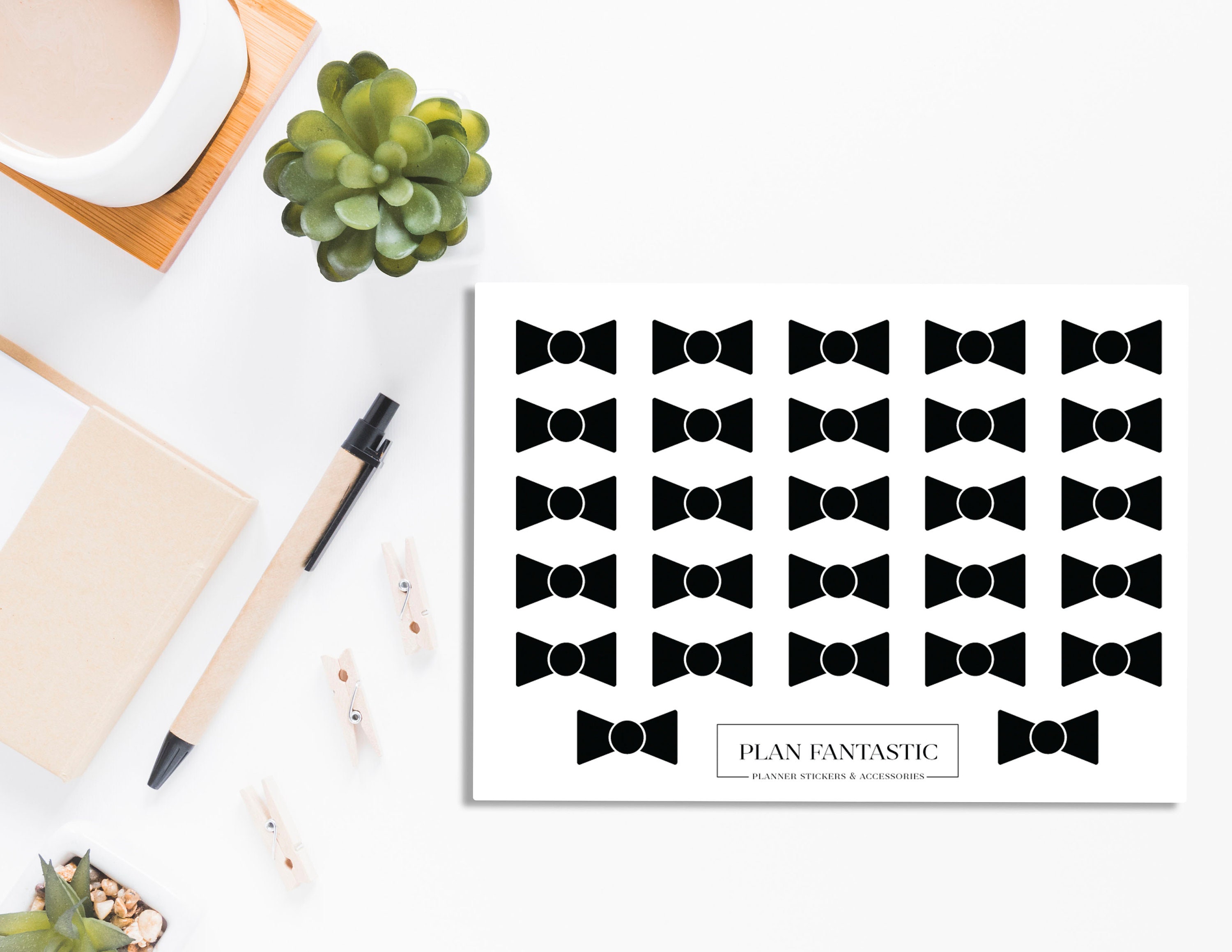 Card Making & Stationery Bow Planner Stickers Craft Supplies & Tools ...