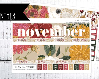 Printable NOVEMBER Monthly Kit Happy Planner November Planner - Etsy
