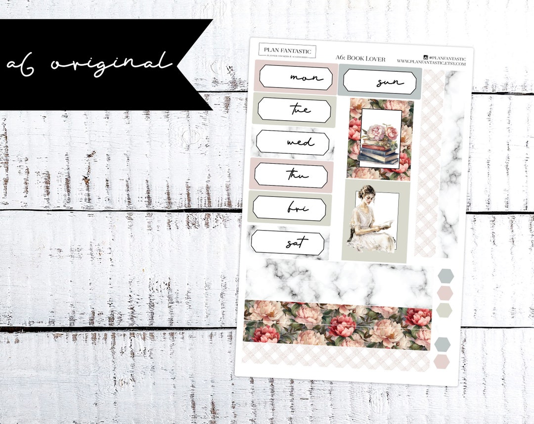 Hobonichi A6 Stickers Boho A6 Sticker Kit Minimalist Planner - Etsy