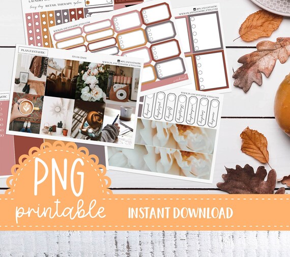 Printable Back to School Planner Sticker Kit PNG DIY | Etsy