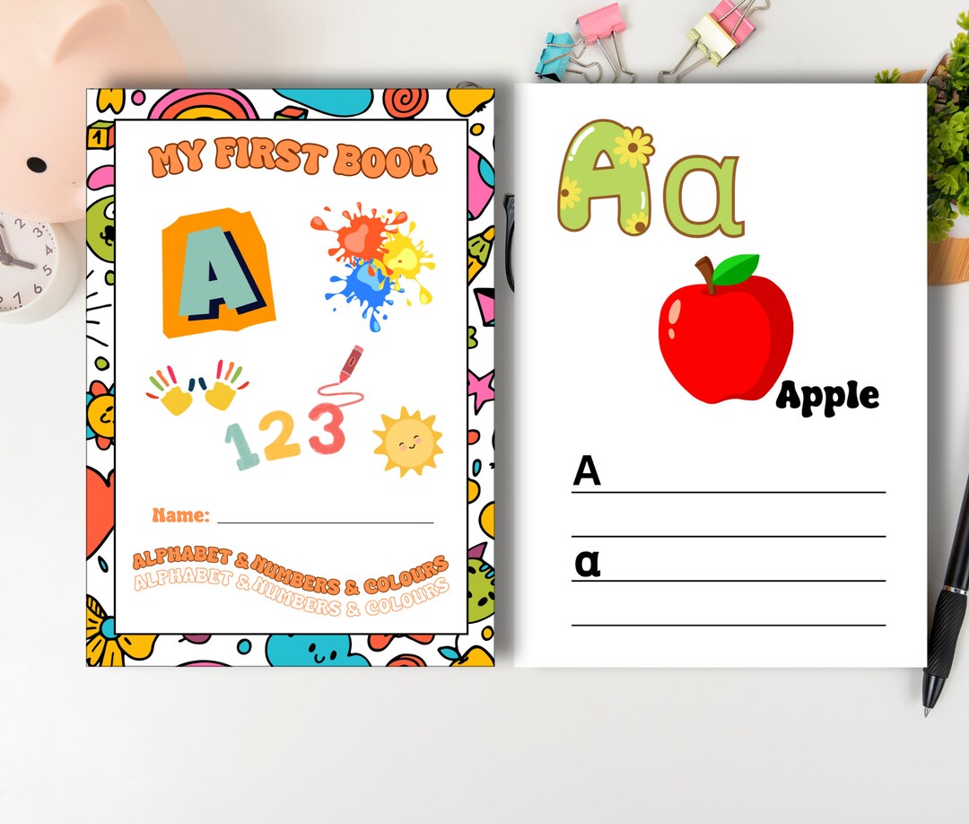 50 Pages Baby's First Book, ABC Learning Book, Educational Book ...