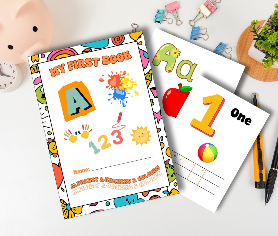 Printable Toddler Book, ABC Book, Educational Book, Colours Book ...