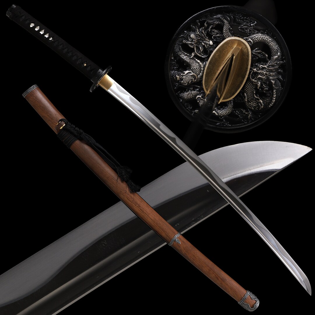 Rosewood Sheath Katana,alloy Accessories Samurai Sword,manganese Steel ...