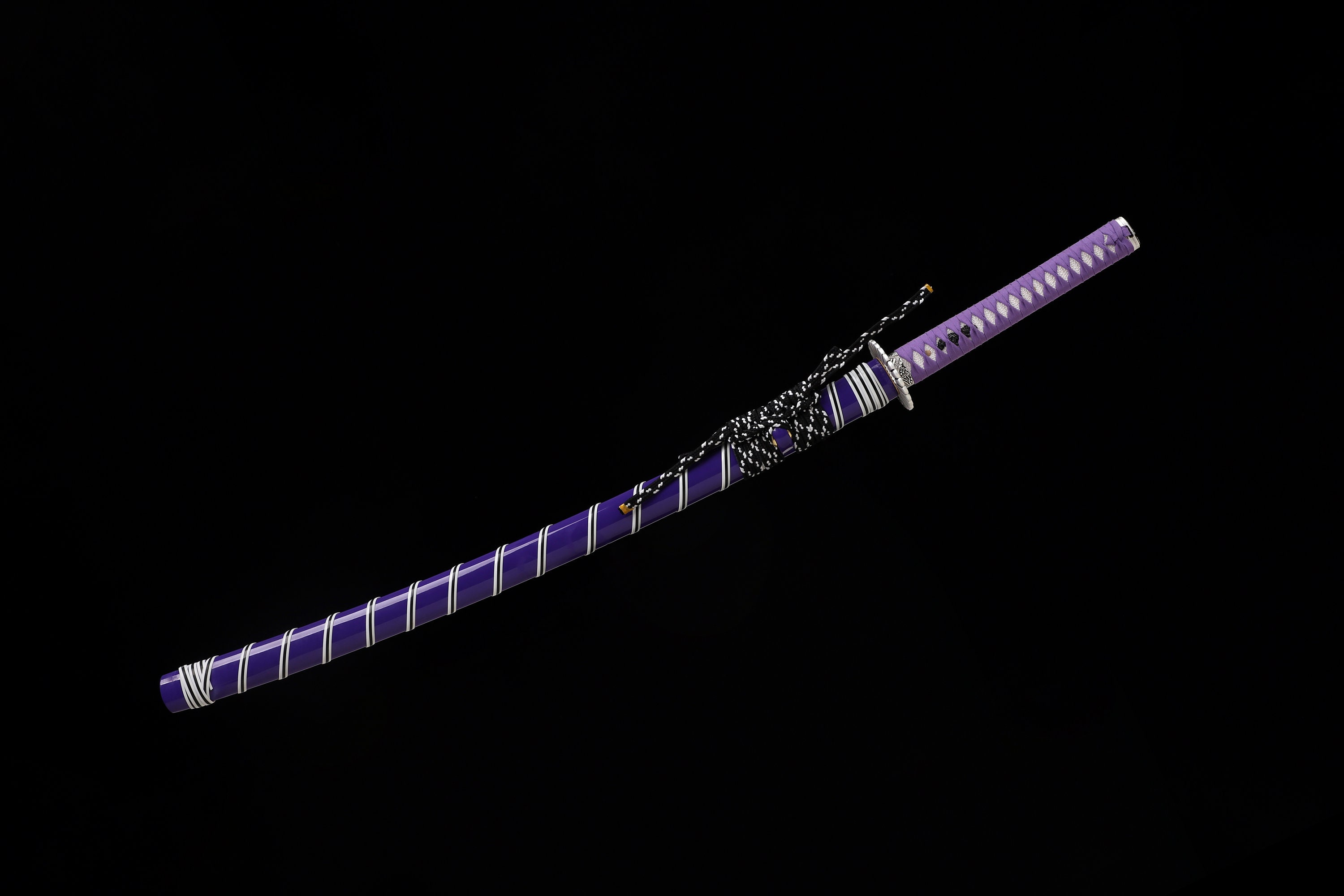 Solid Wood Paint Sheath Katana,alloy Accessories Samurai Sword,roasted ...