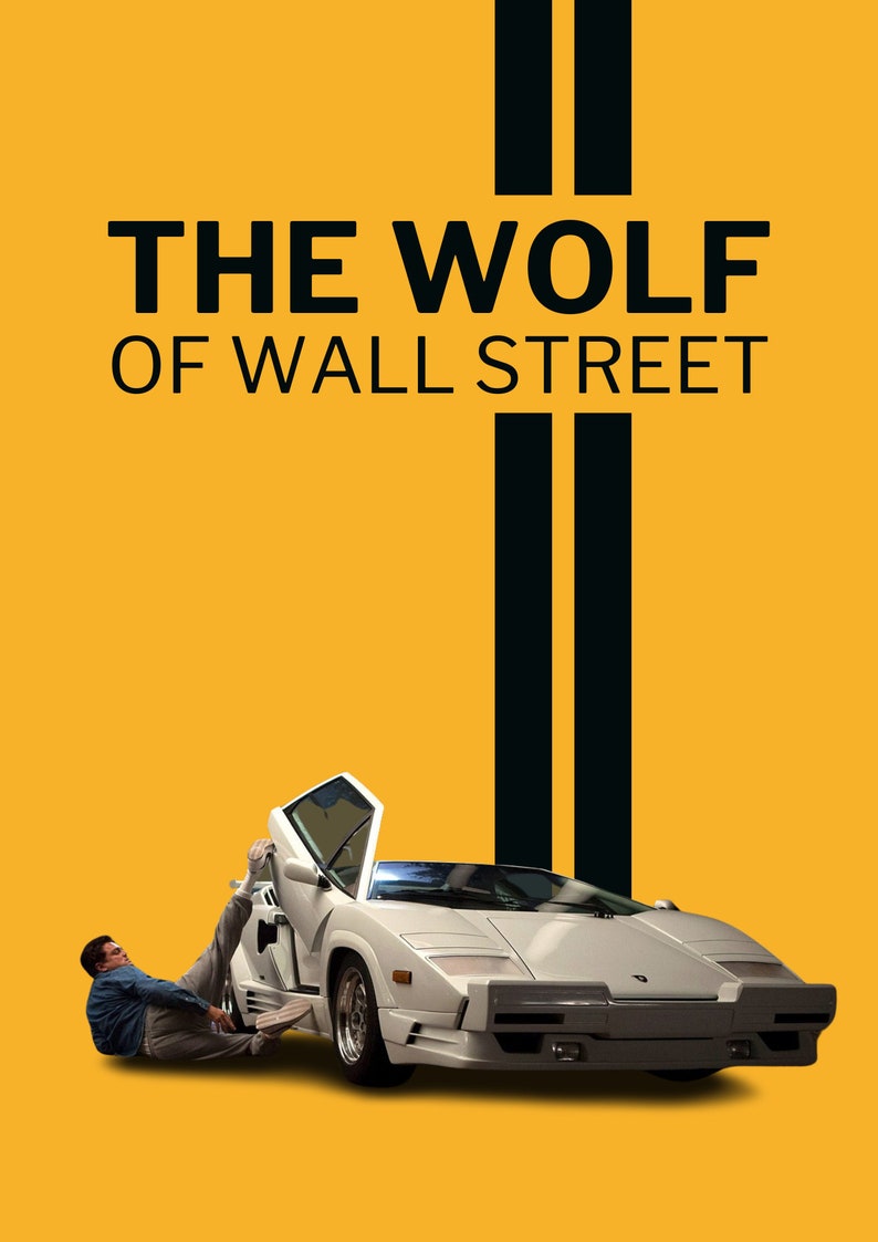 The Wolf of Wall Street Movie Poster - Etsy