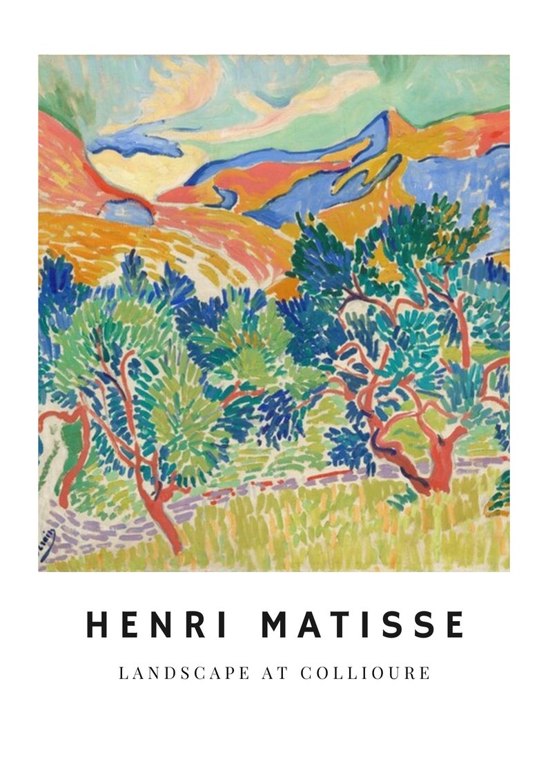 Henri Matisse - Landscape at Collioure Art Print/poster - Etsy