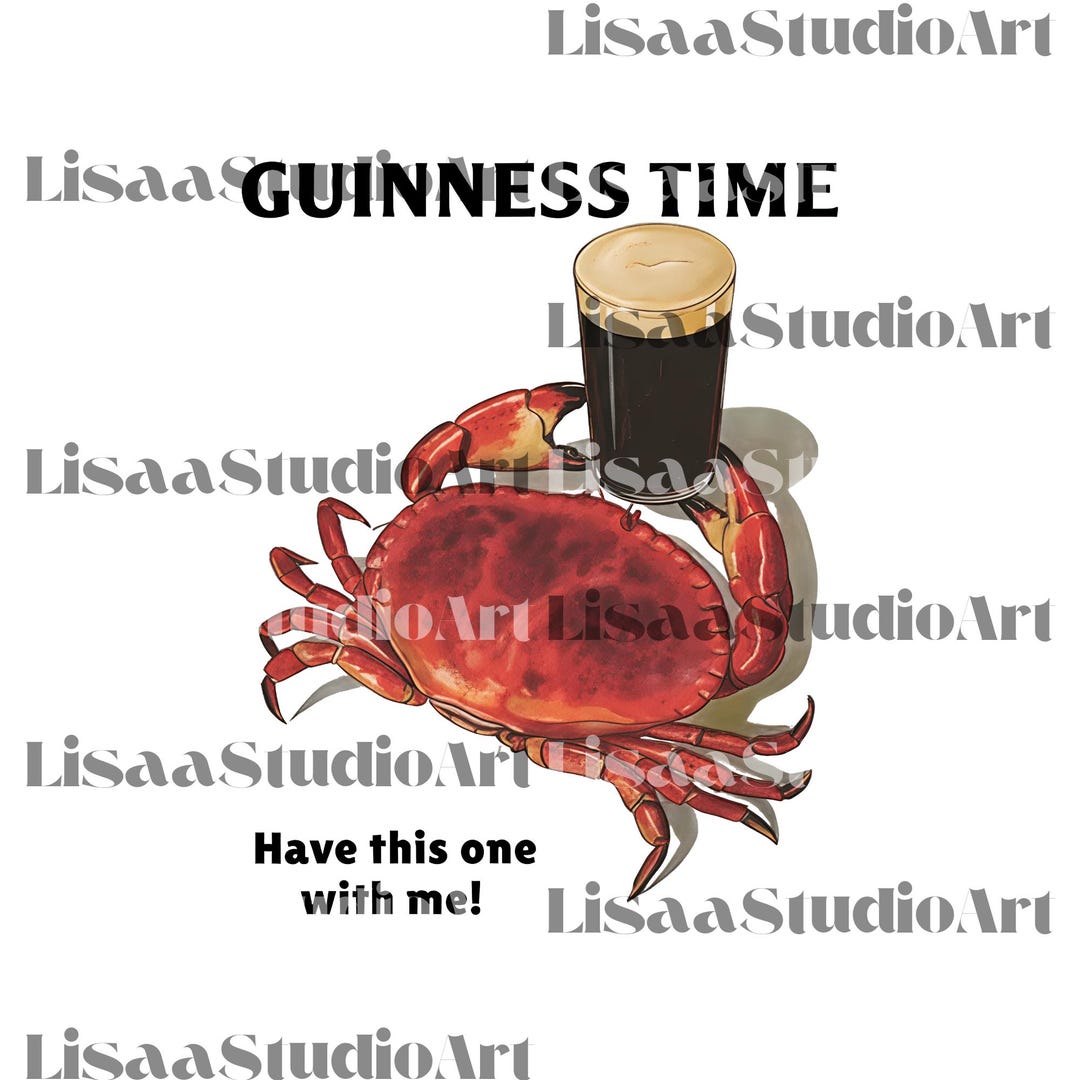 Guinness Crab Vintage Graphic Digital Download, Vintage 90s Crab Dunk ...