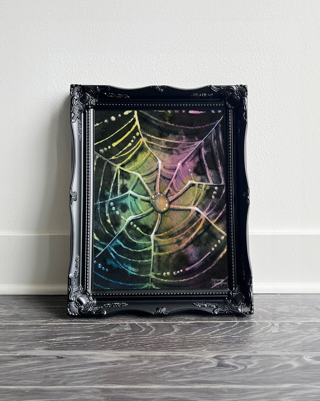 Spiderweb by Tatyana Colorful Spider That's Also the Spiderweb 8x10 ...