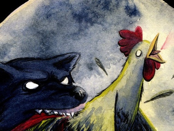 Wolf Attacking Drawing