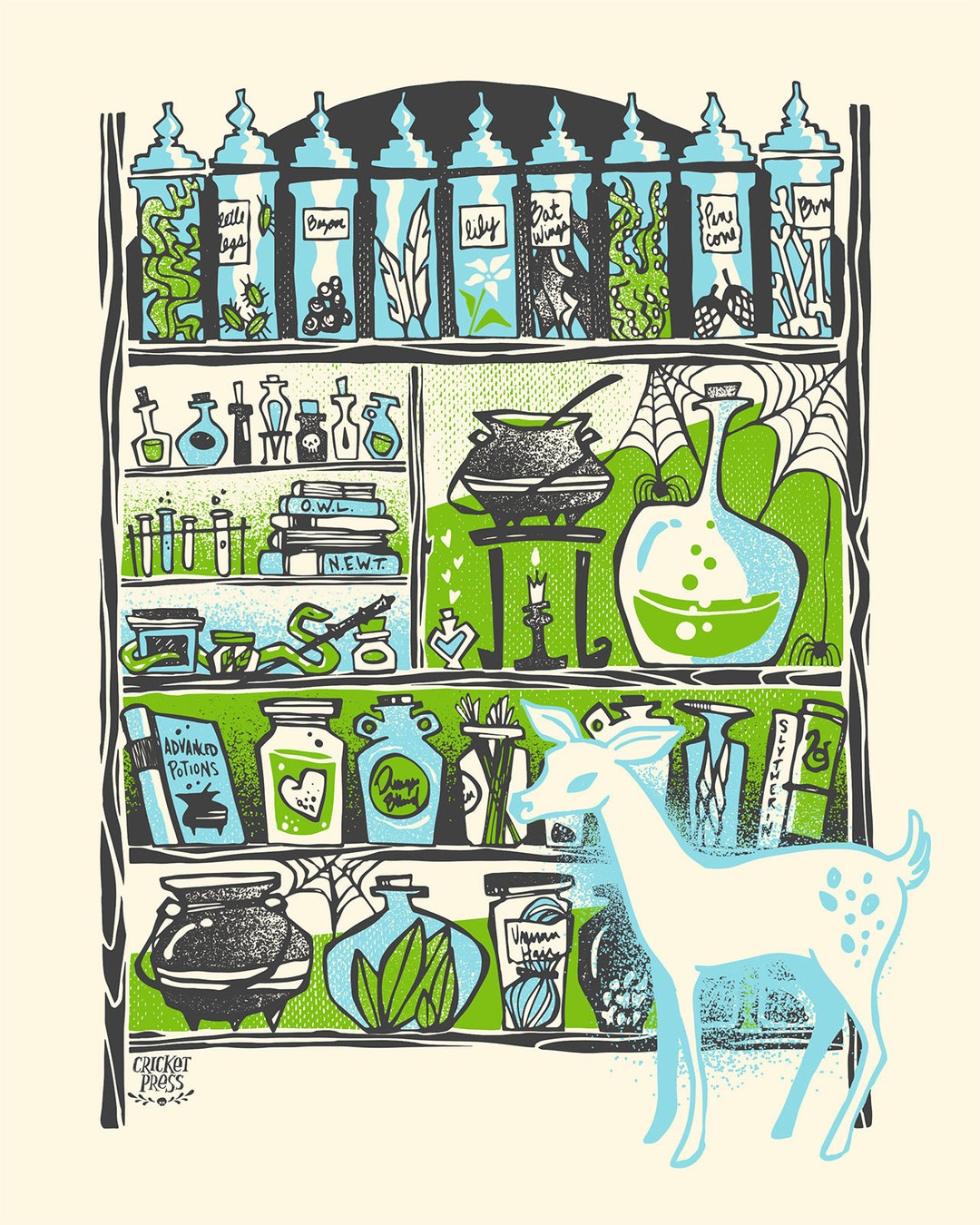 The Potion Master's Office - Screenprinted Art Print - Etsy