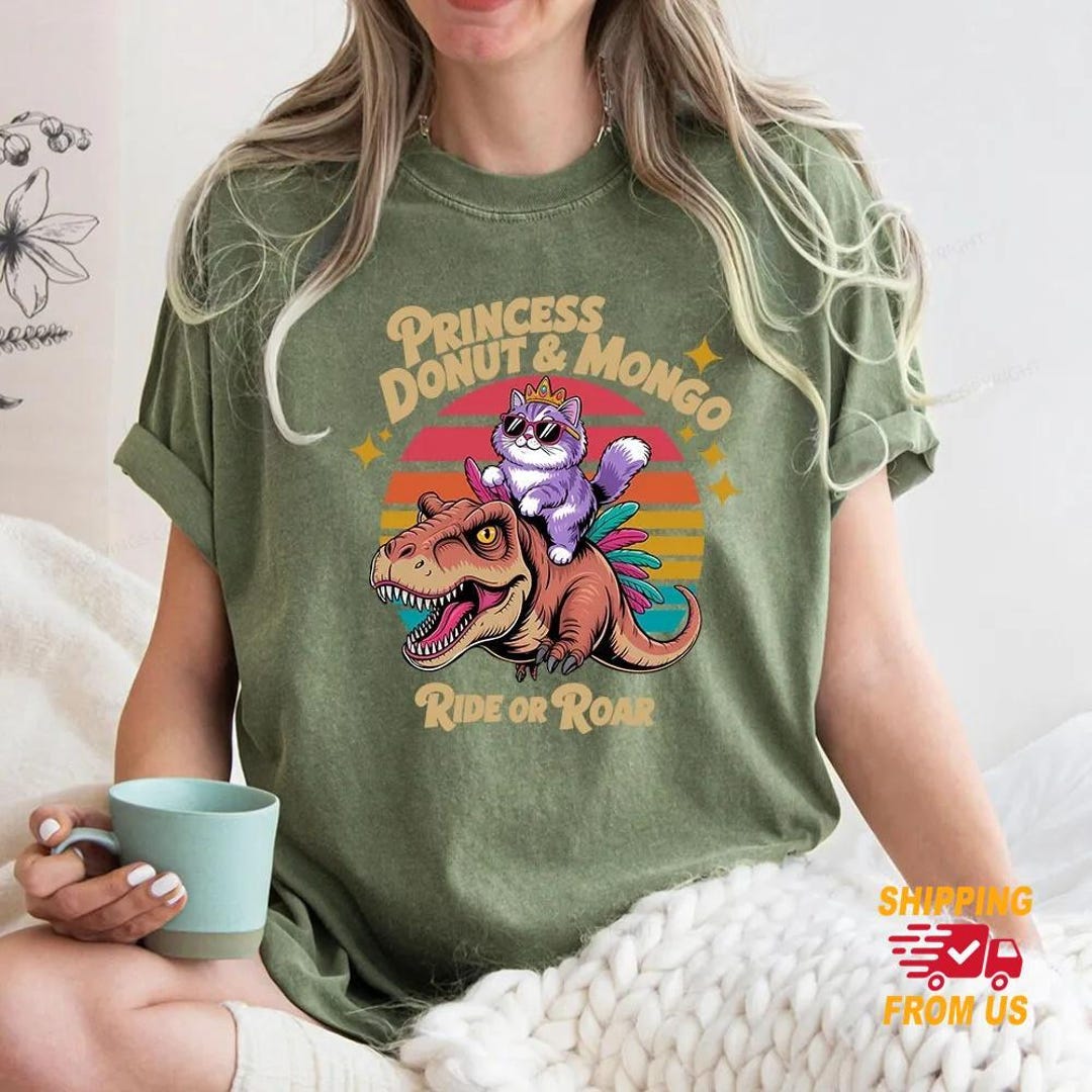 Princess Donut and Mongo Comfort Colors Shirt, Goddamns Donut Crewneck ...