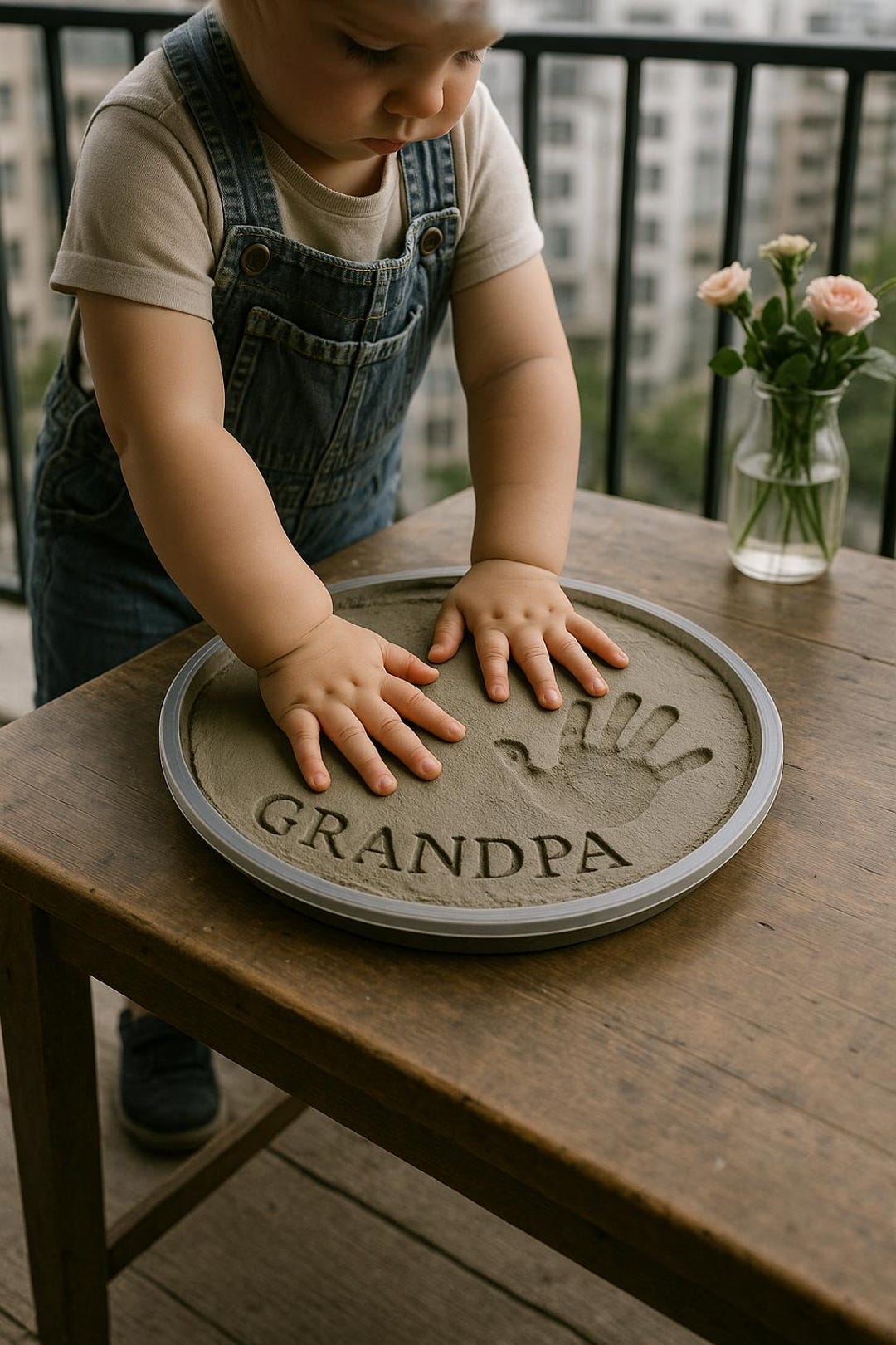 DIY Handprint Garden Stone Kit – Large Keepsake for Kids, Summer Art ...