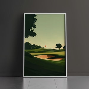 Timeless Golf Print | Legacy Collection: 'greenside 01' | Modern Home ...