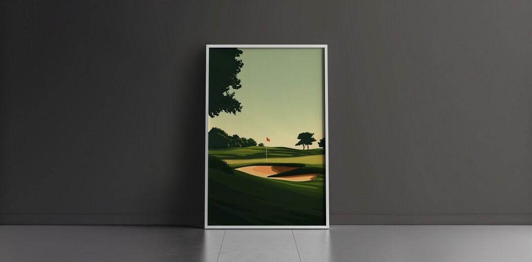 Timeless Golf Print | Legacy Collection: 'greenside 01' | Modern Home ...