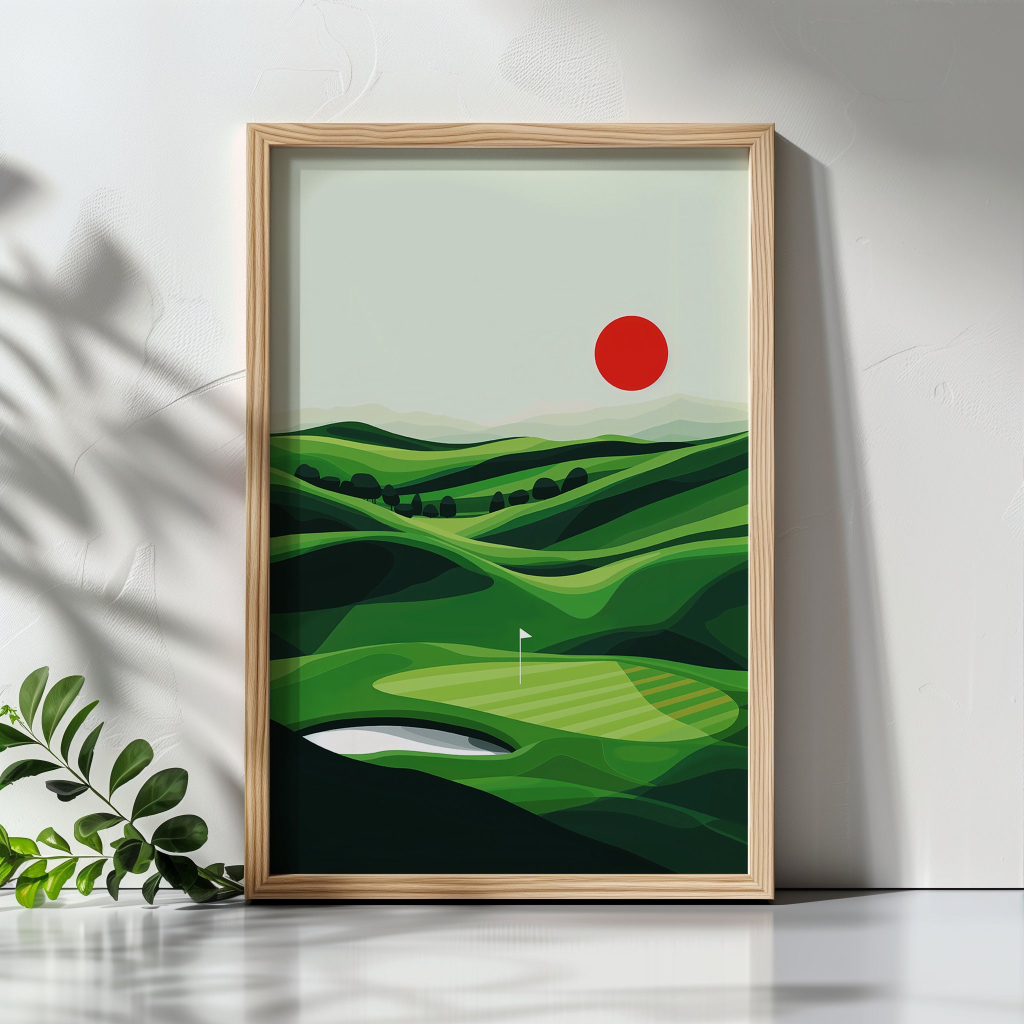 Minimalist Golf Wall Art Premium Digital Print Reverie Collection ...