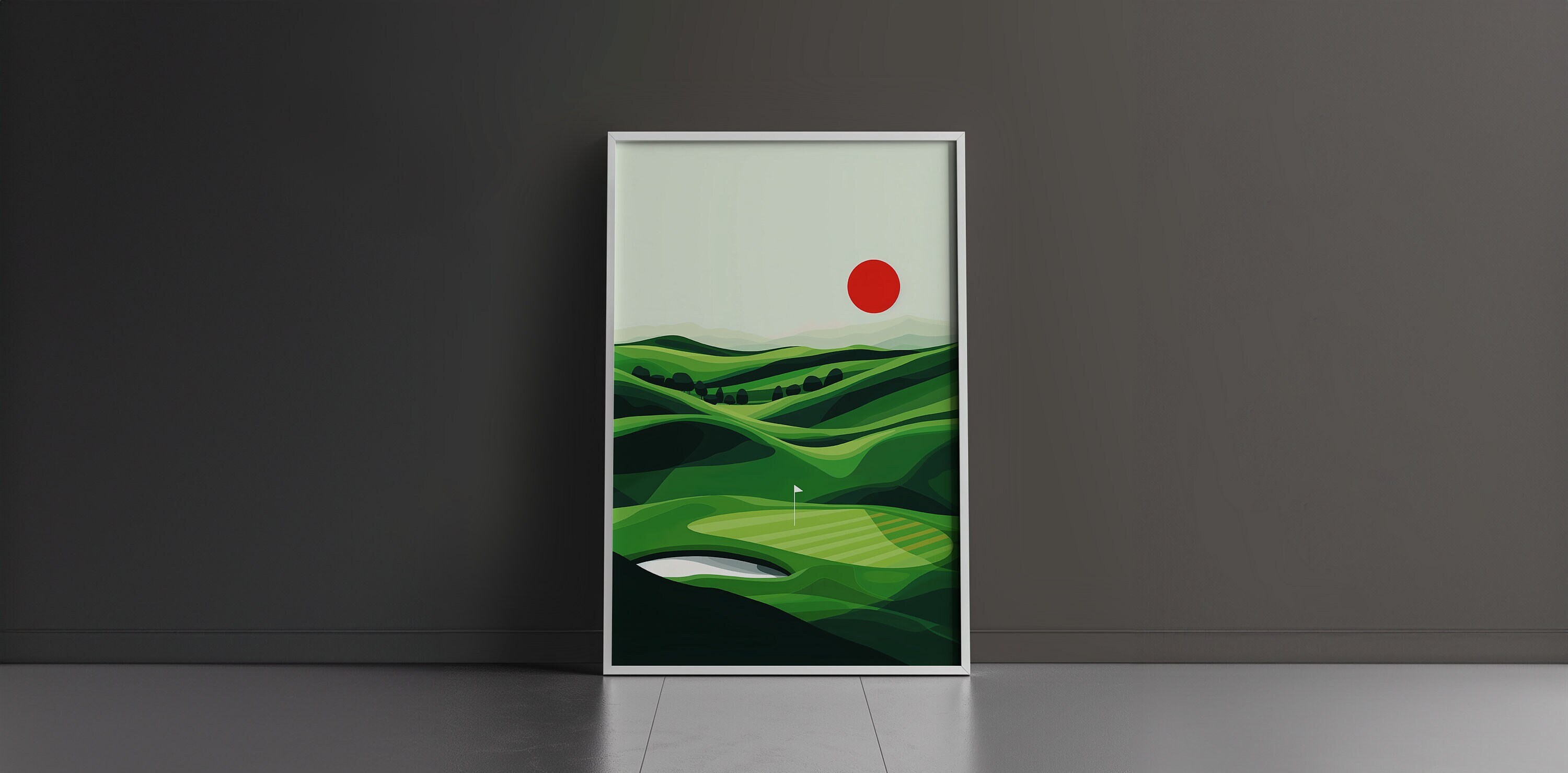 Minimalist Golf Wall Art Premium Digital Print Reverie Collection ...