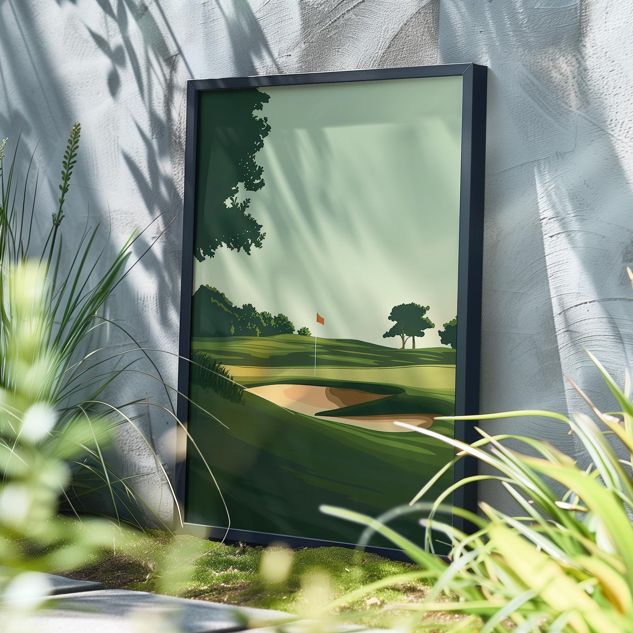 Timeless Golf Print | Legacy Collection: 'greenside 01' | Modern Home ...