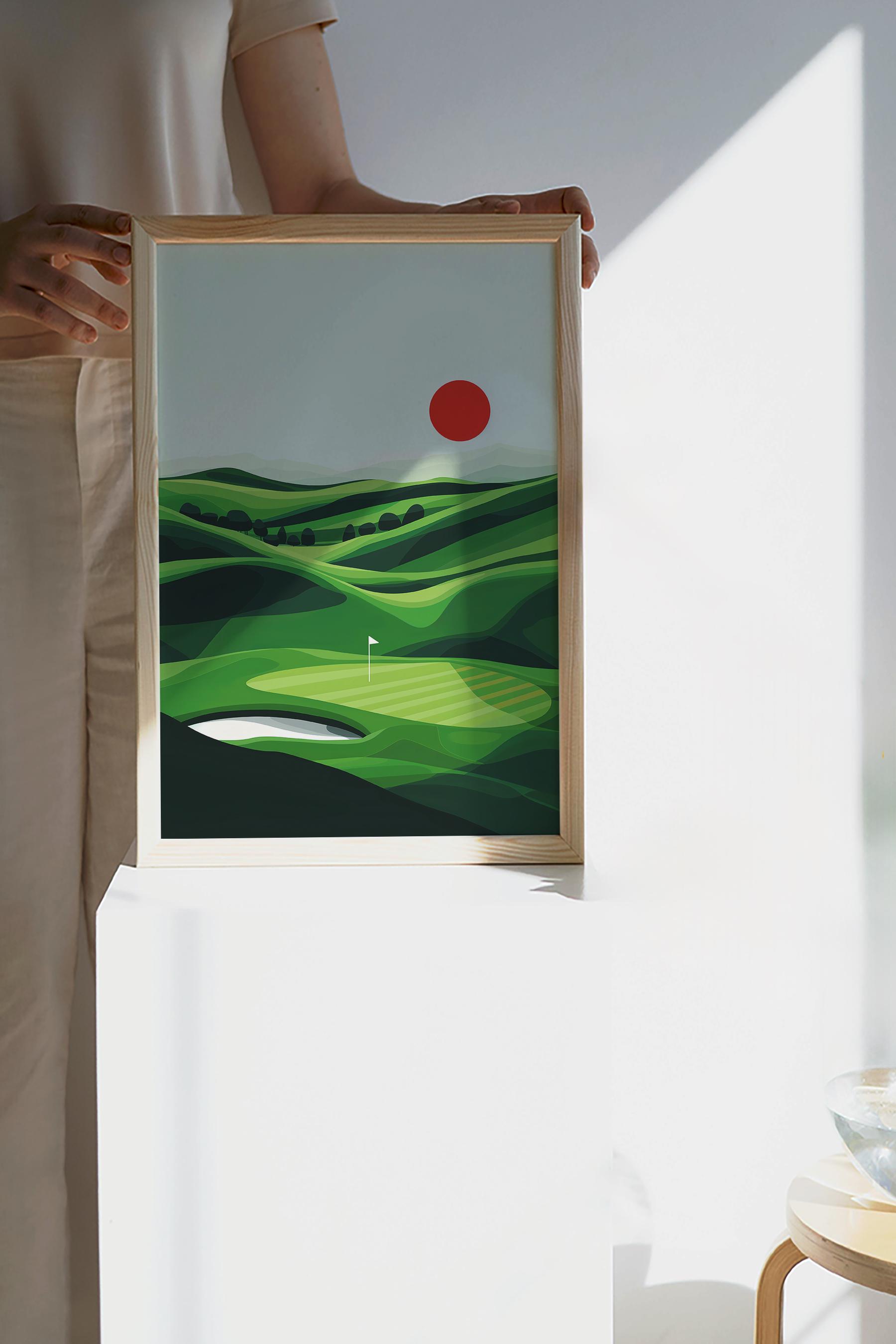 Minimalist Golf Wall Art Premium Digital Print Reverie Collection ...