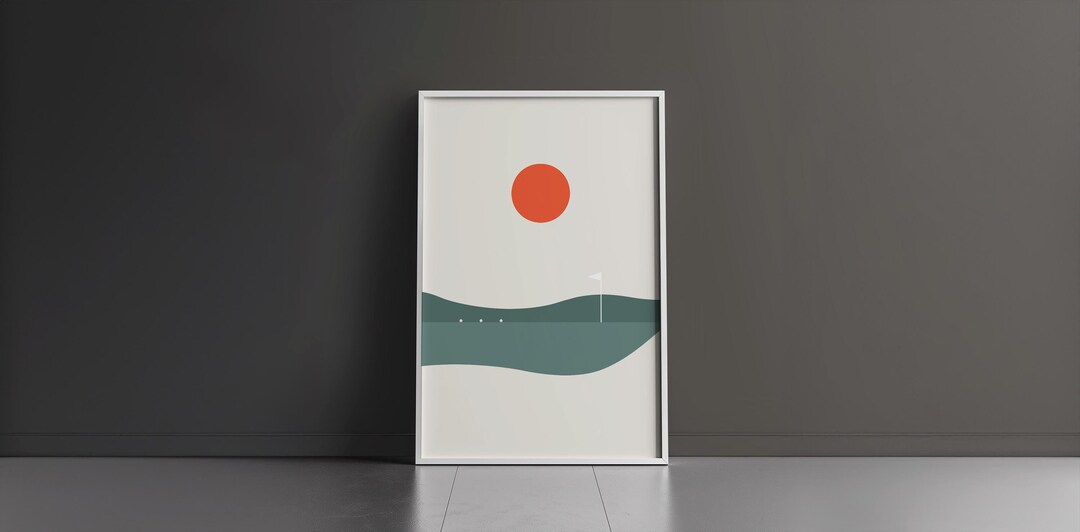 Minimalist Golf Wall Art | Premium Digital Print | Abstract Collection ...
