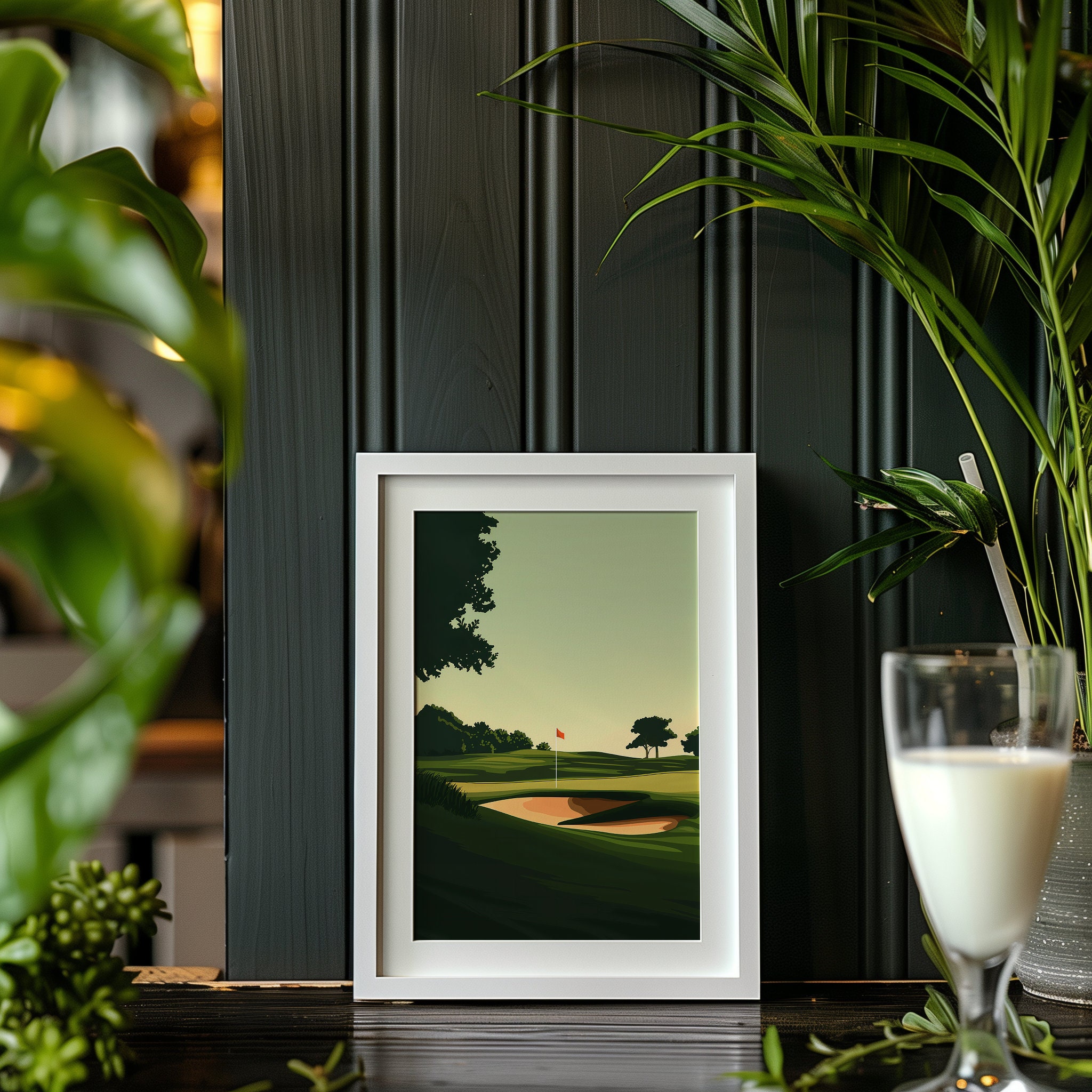 Timeless Golf Print Legacy Collection: 'greenside 01' Modern Home Decor ...