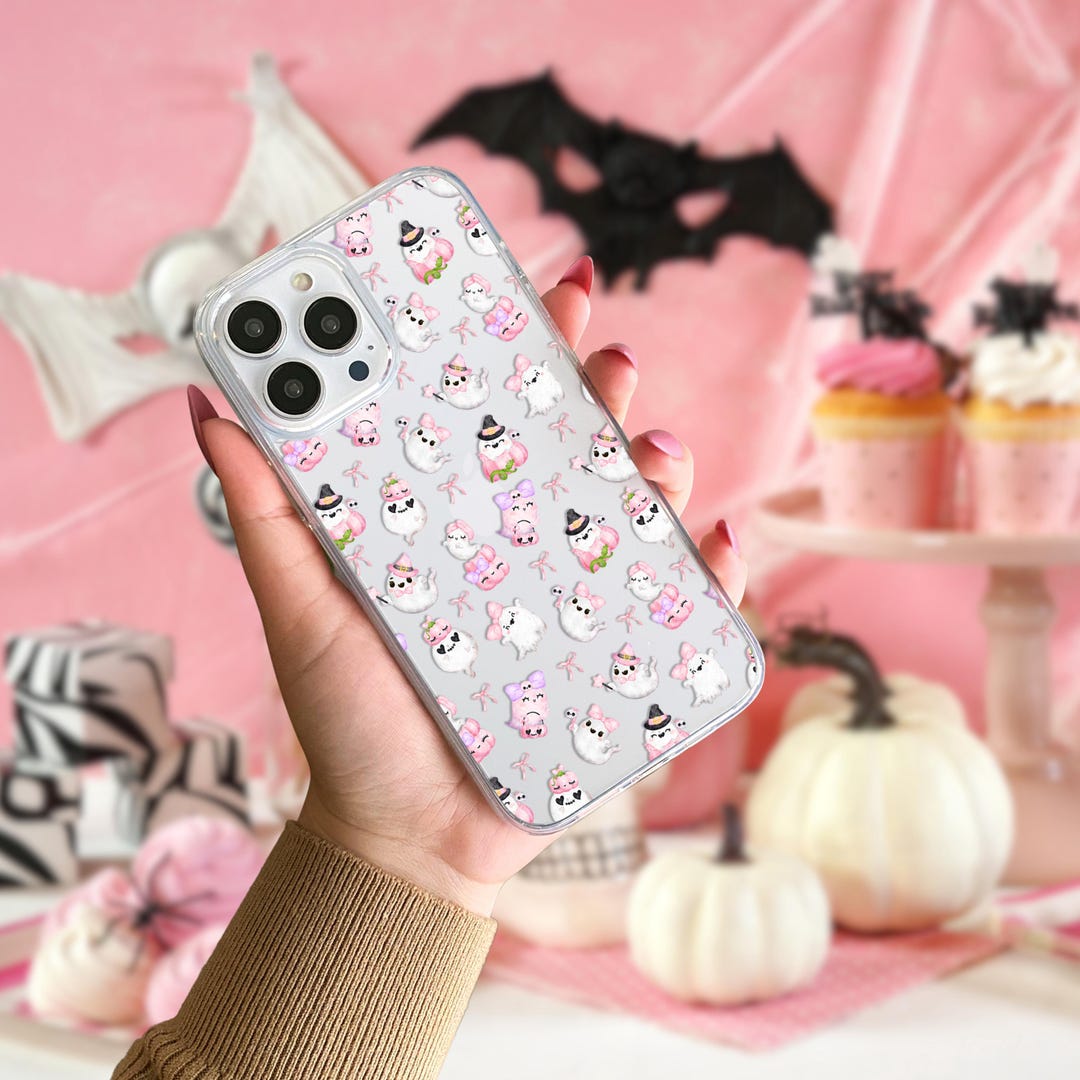 Cute Halloween Ghost iPhone Case Cute and Spooky Ghosts Phone Cover for ...