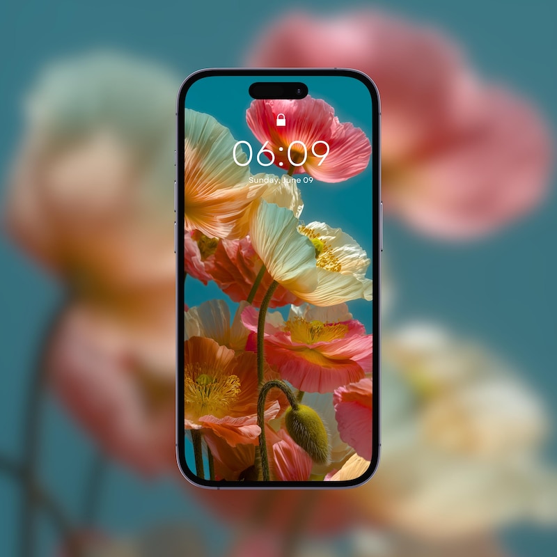 Poppy Wallpaper for Phone - Etsy