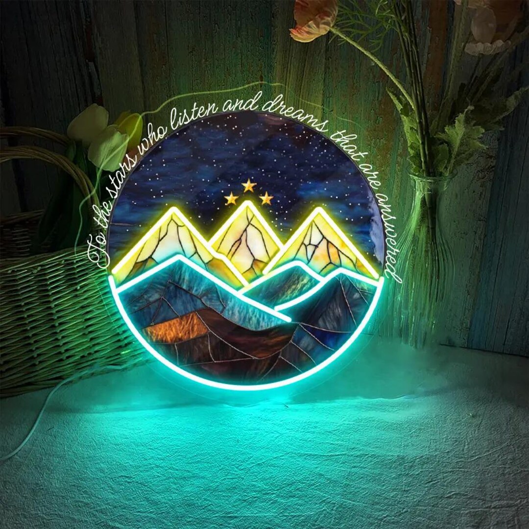 To the Stars Who Listen and the Dreams Neon Sign, to Whatever End Neon ...
