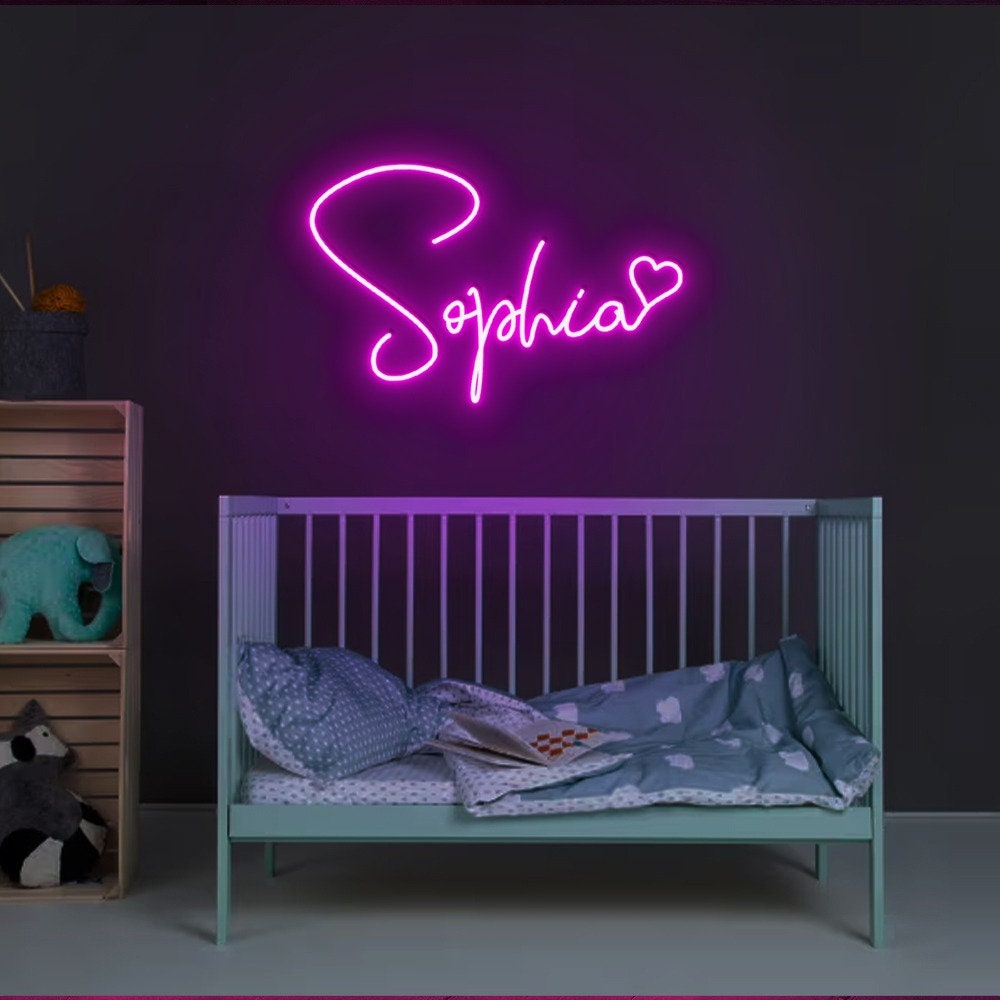 Custom Name Neon Sign for Kids, Neon Sign Bedroom, Neon Sign Custom ...