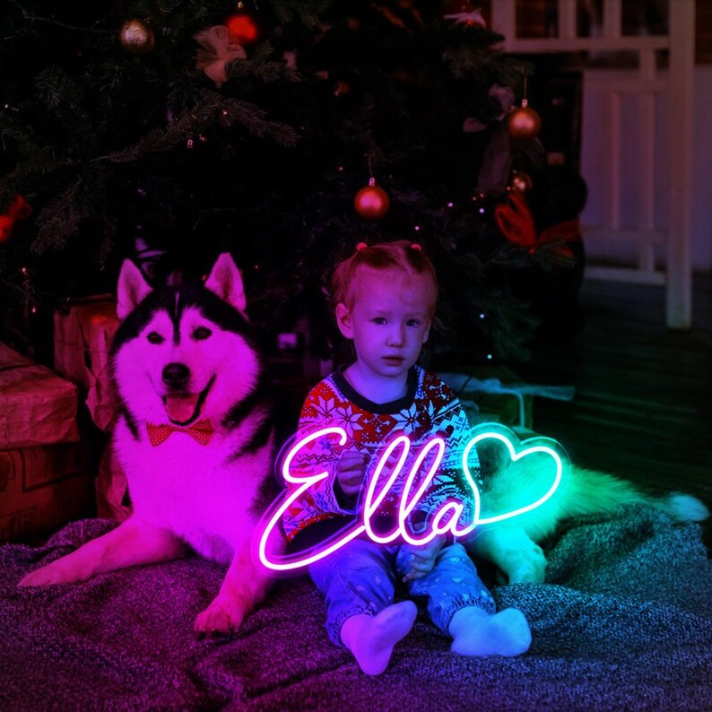 Custom Neon Name Sign, Teenage Girl Gifts, Nursery Name Sign, Neon ...