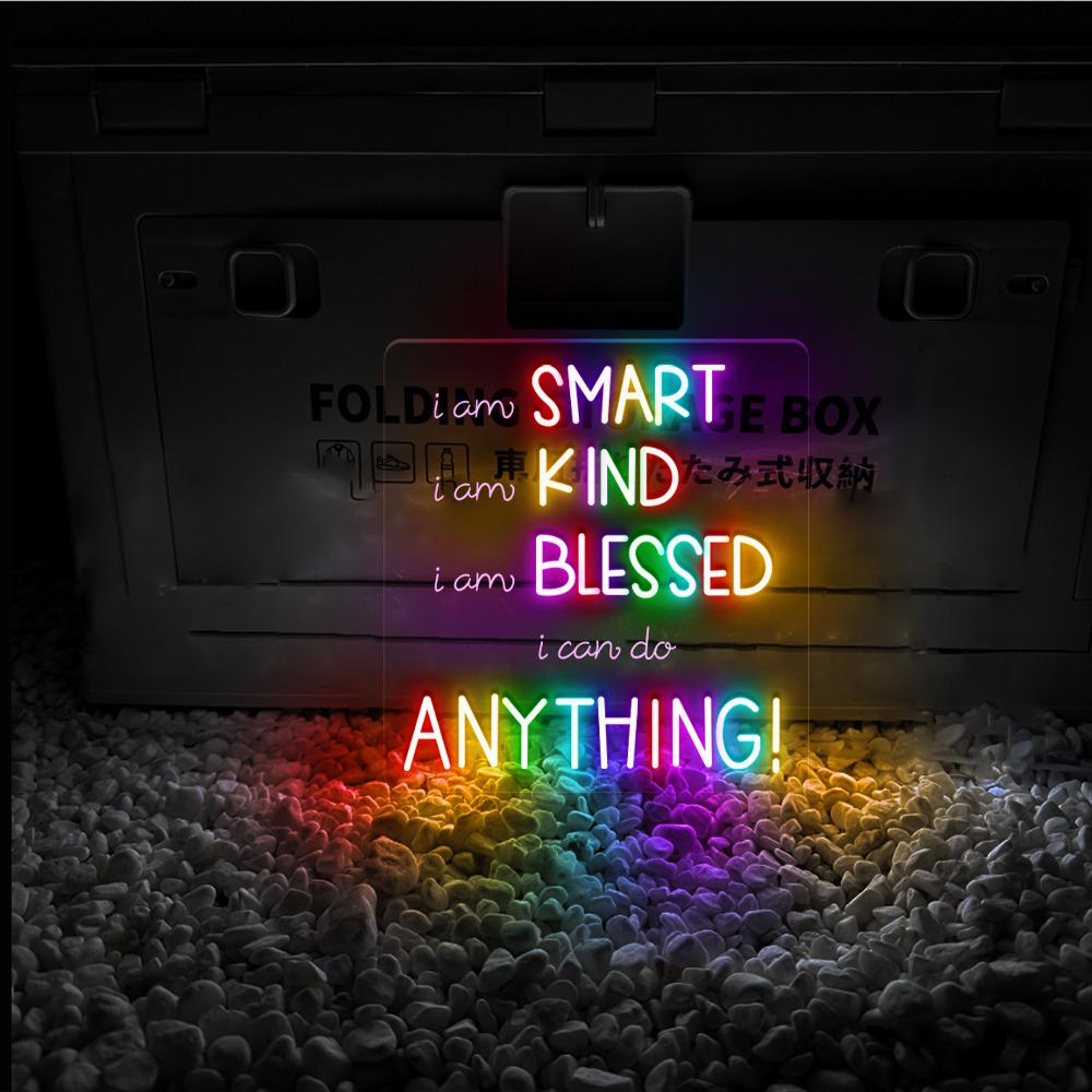 Positive Affirmation Neon Sign, Motivational Neon, Kids Positive Neon ...