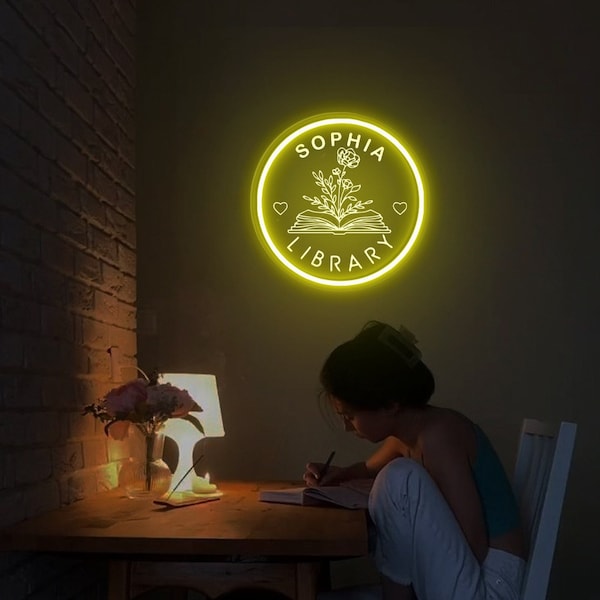 Custom Library Sign - Etsy