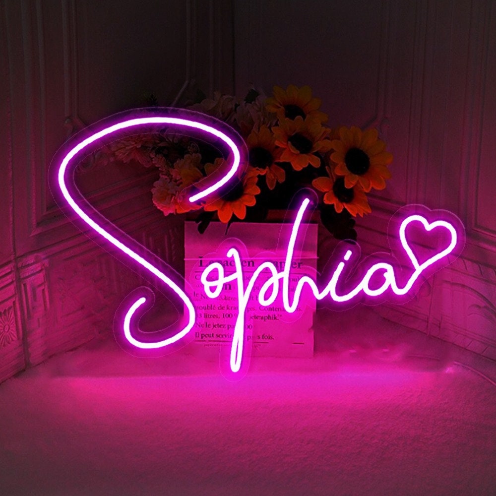 Custom Name Neon Sign for Kids, Neon Sign Bedroom, Neon Sign Custom ...