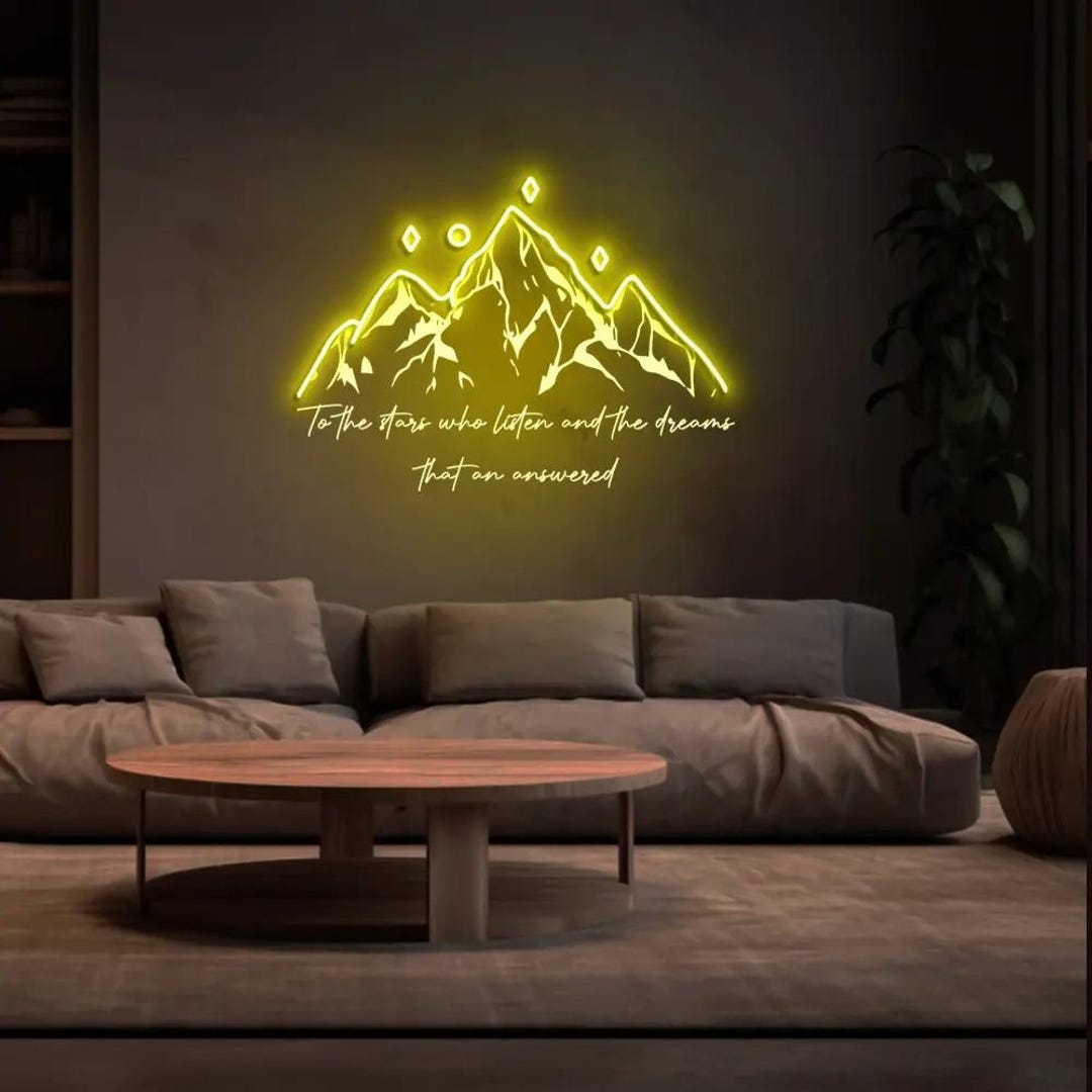 To the Stars Who Listen and the Dreams Neon Sign, to Whatever End Neon ...