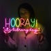 Hooray It's Library Day Neon Sign, Librarian Neon Sign Gift, School ...